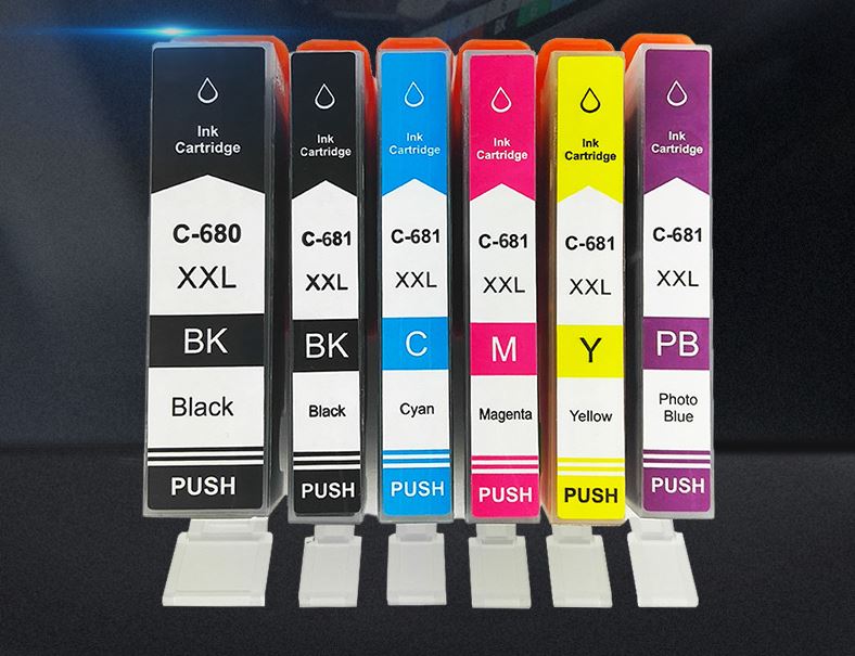Canon Compatible Ink Cartridges PGI-680XXL CLI-681XXL Set 6x Colors ...